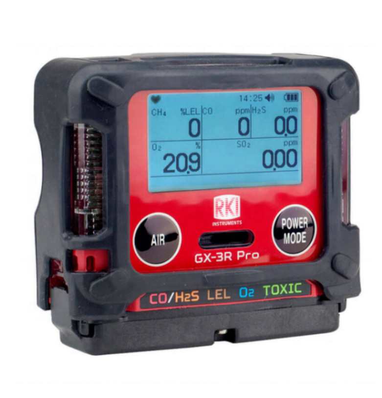 Japón original Riken Keiki Cuatro monitores de gas GMS Instrumentos GX ...