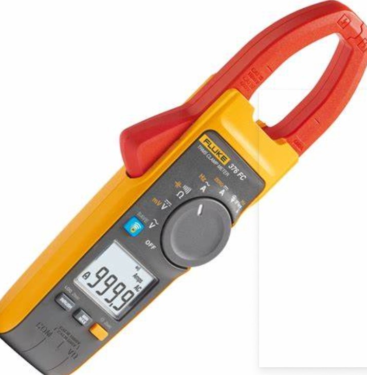Conveniente Fluke 376 True RMS AC / DC Clamp Meter con IFlex 1000 μF ...